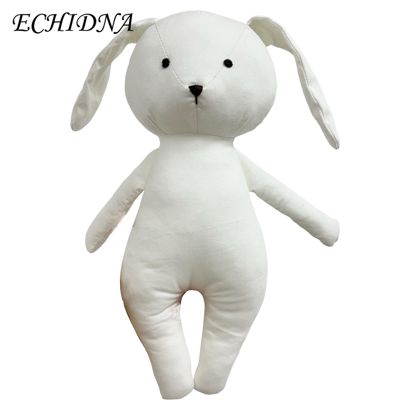ECHIDNA Long Ear Rabbit Plush Toy Cute Stress Relief Soothing Bear ...