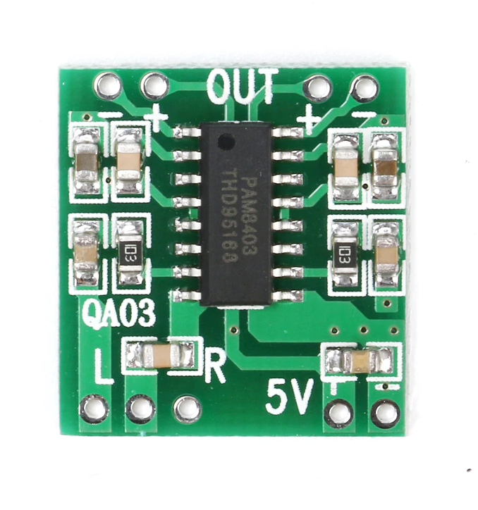 DC 5V 2 Channels Stereo 3W+3W Digital Power PAM8403 Module Class D ...