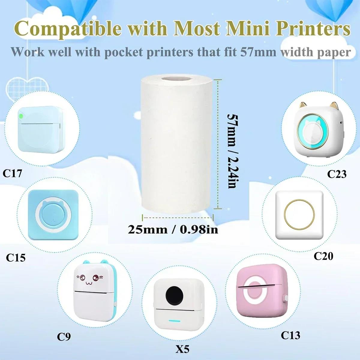 Thermal Printer Paper For Mini Sticker Receipt Printer Portable ...
