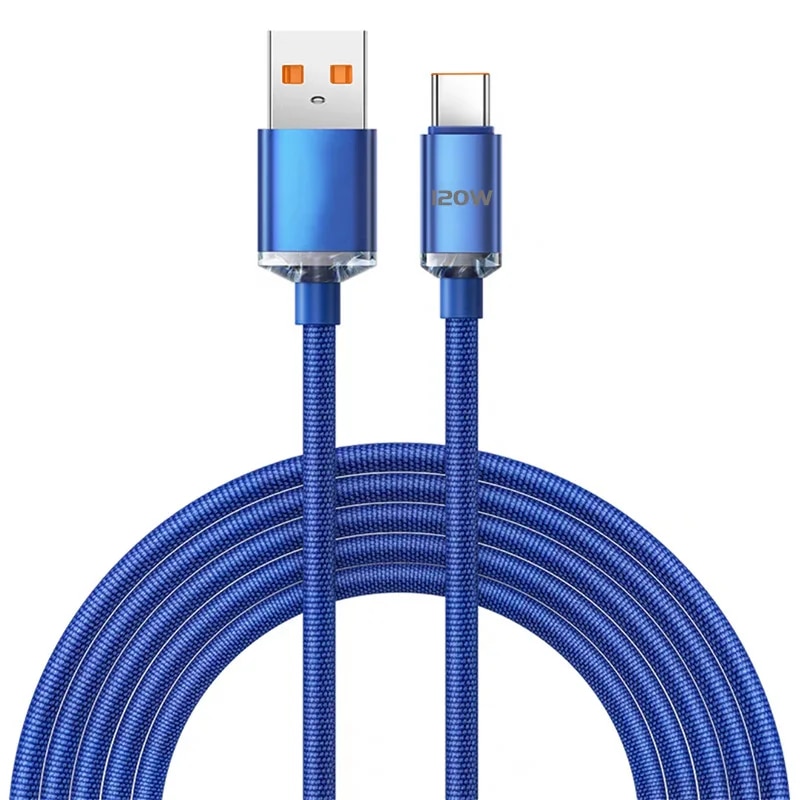 120W 6A USB Type C Cable Wire For Samsung S23 Xiaomi mi Realme Mobile ...