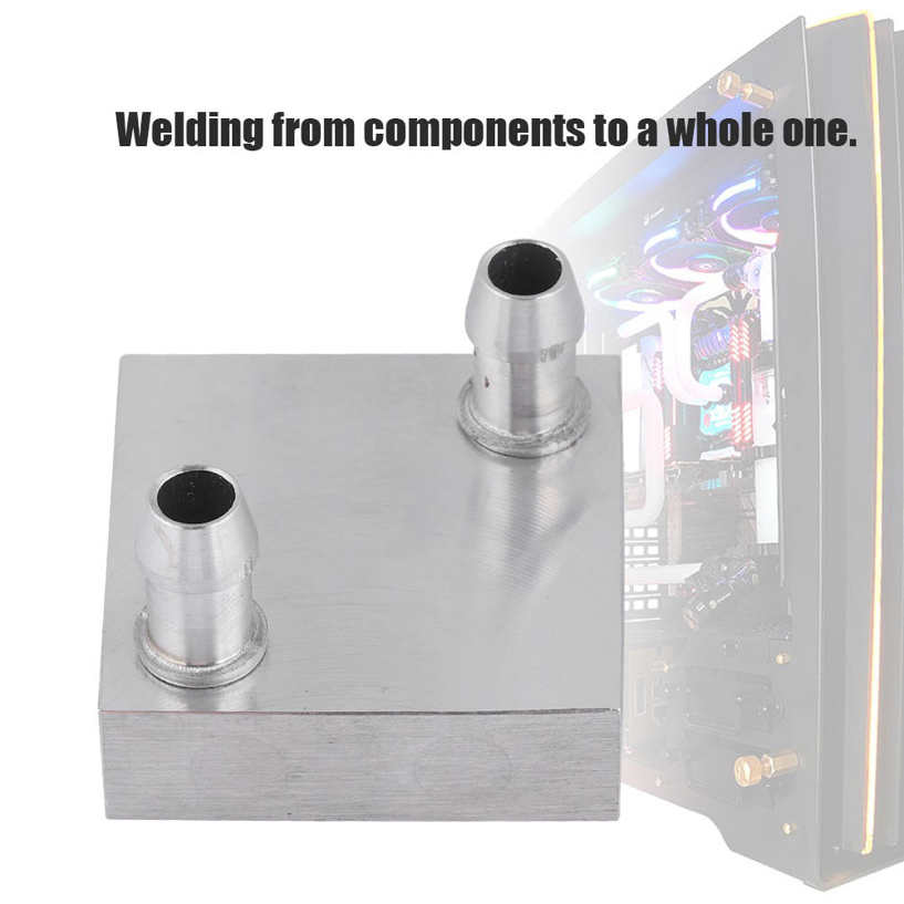 40x40MM Aluminum PC Water Head Radiator Tank Cooling Heatsink Block For ...