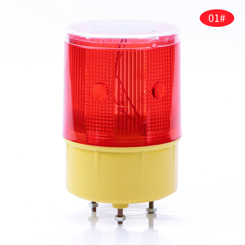 Solar Strobe Warning Red Light For Night Road Construction Cone Traffic ...