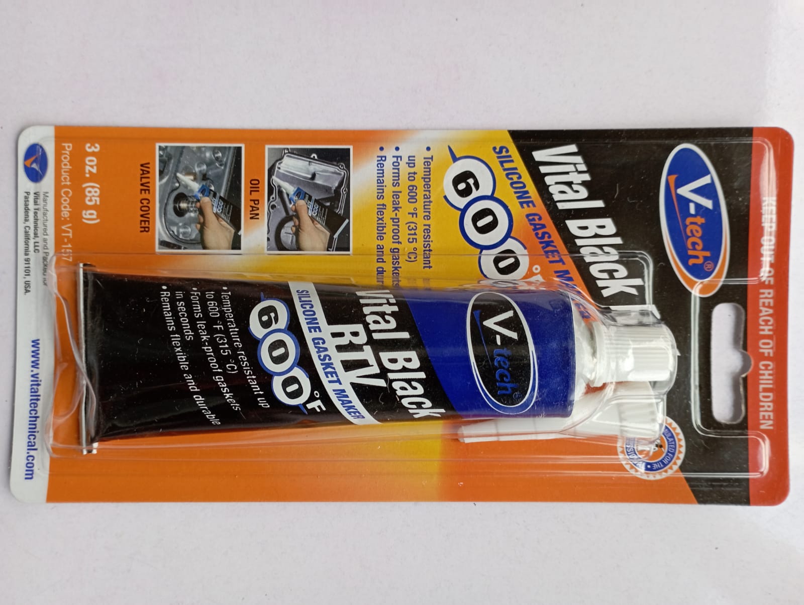 Vtech Silicone Adhesive Sealant TUBE 85g - BLACK | Daraz.lk