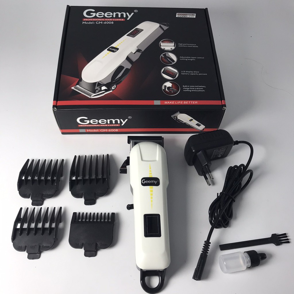 Geemy GM 6008 Professional Hair Clipper Rechargeable Hair Trimmer for ...