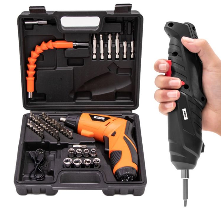 63pcs Electric Drill Machine Wireless Cordless Rechargeable Drill ...