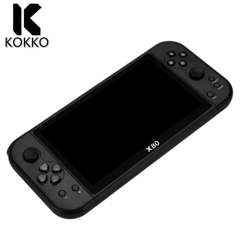 KOKKO X80 Handheld Game Console 7-inch High Definition IPS Screen ...
