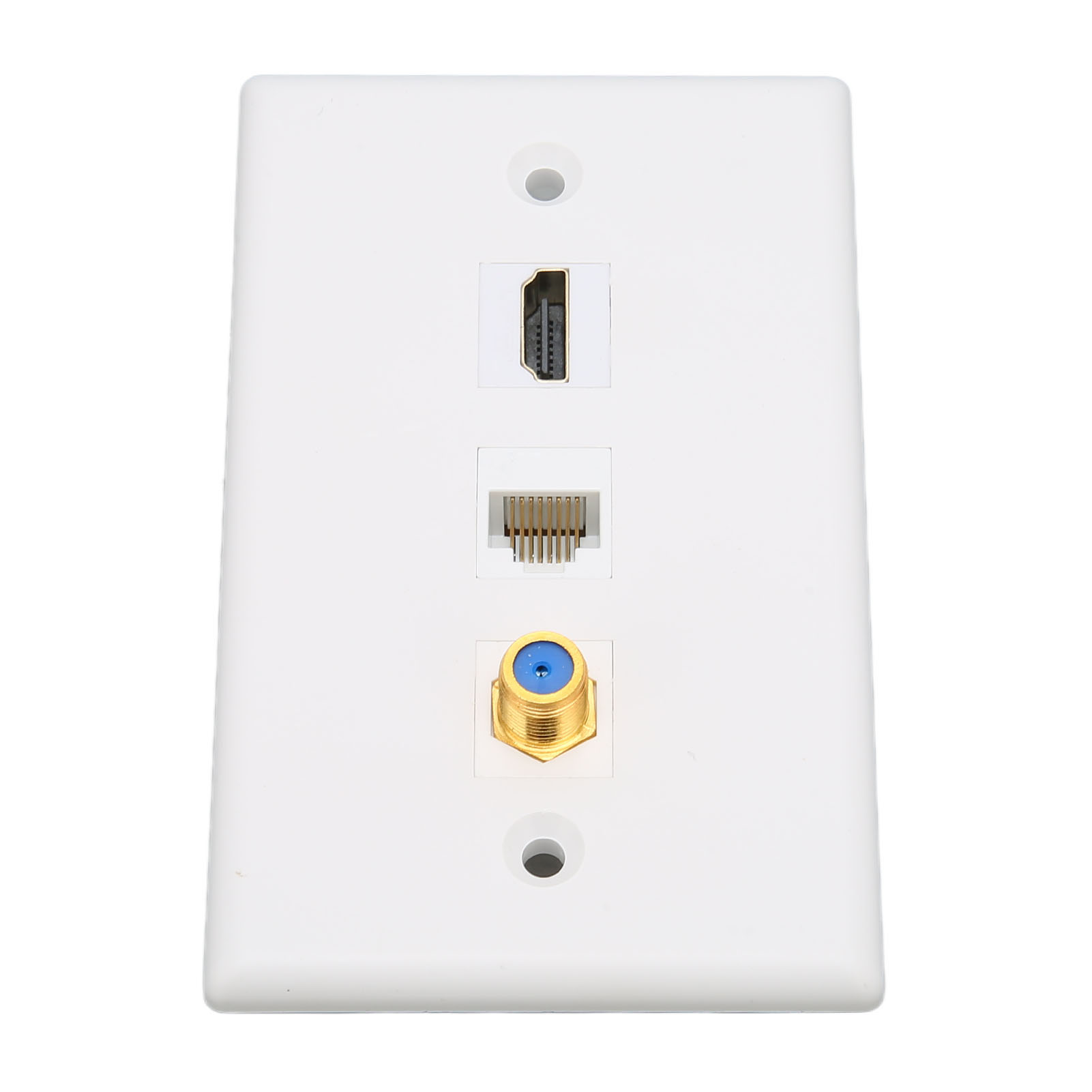 HD Multimedia Interface Wall Plate Multifunction CAT6 TV F Head 3 Port Ethernet | Daraz.lk