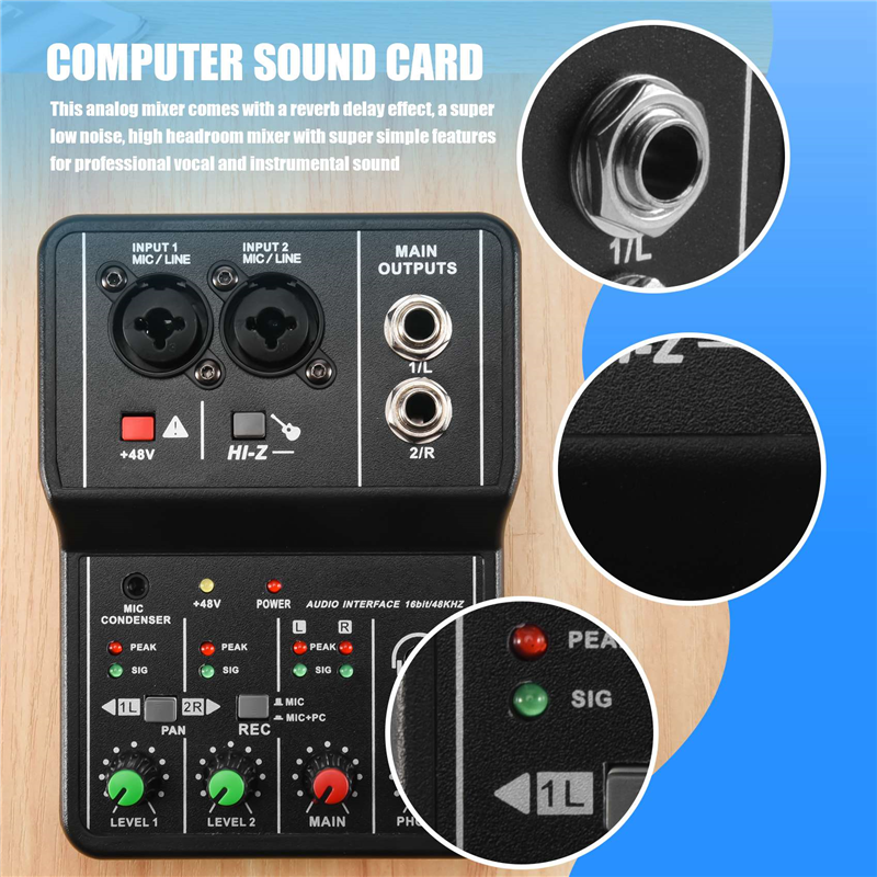 【Booming】 Kqueebee Q-12 Sound Audio Mixer Sound Board Console Desk ...