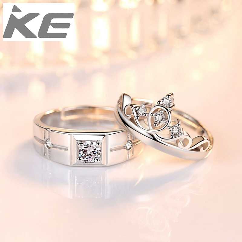 925 sterling silver new jewelry fashion couple ring engagement wedding ...