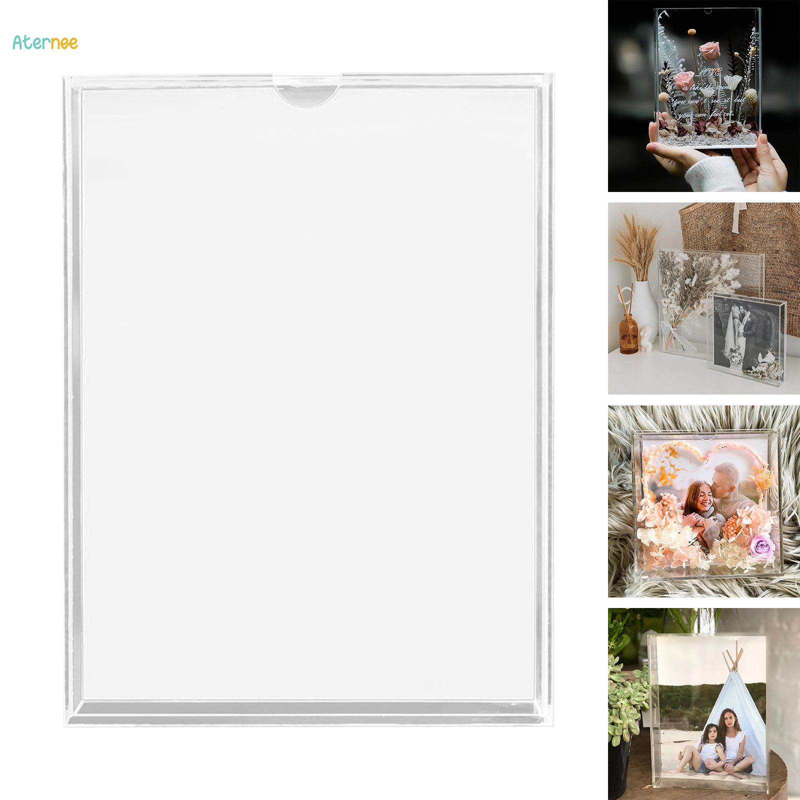 Acrylic Shadow Box Picture Frame Holder Decoration DIY Memory Display ...