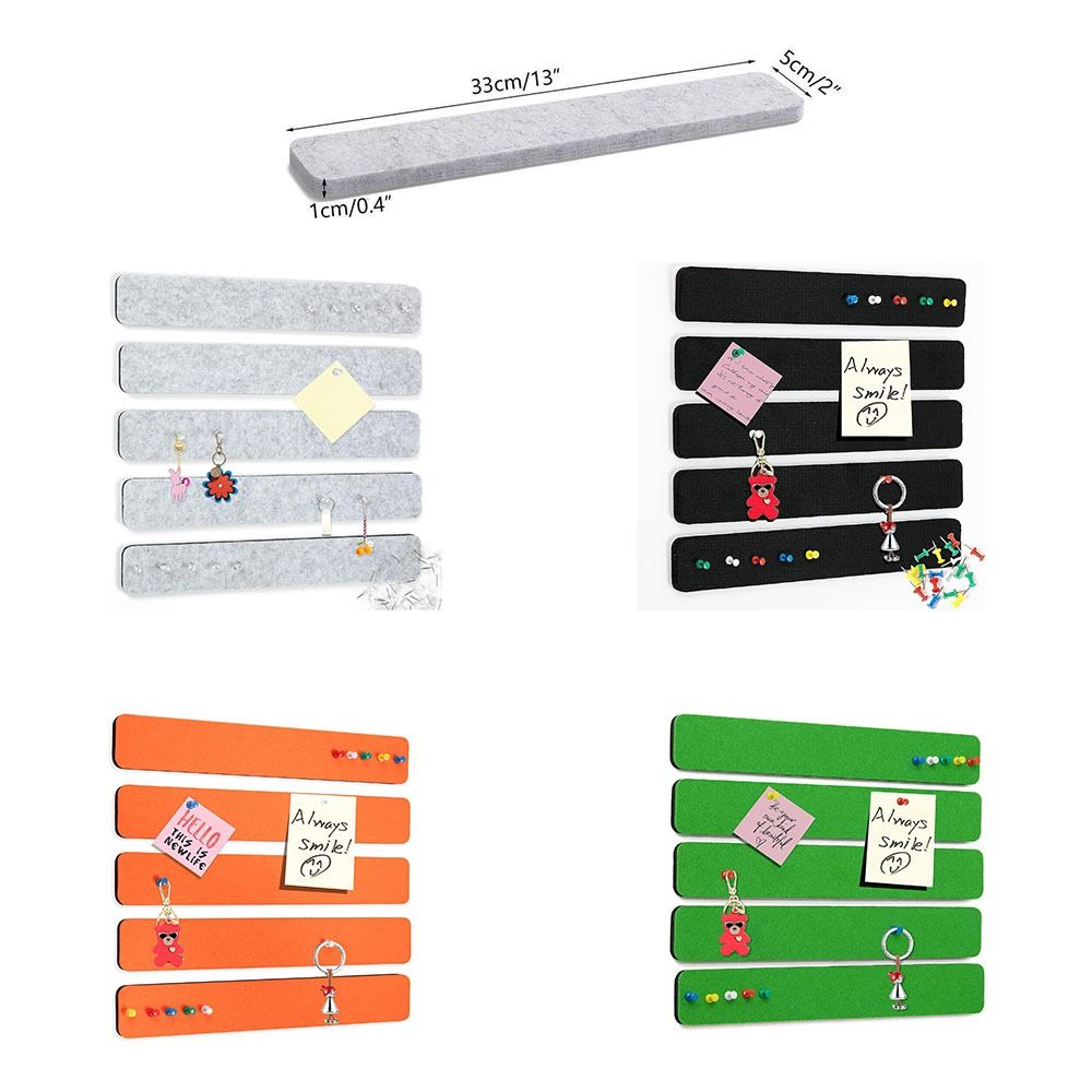 5 pcs Self Memo With Push Pins Felt Pin Board Self Adhesive Hanging ...
