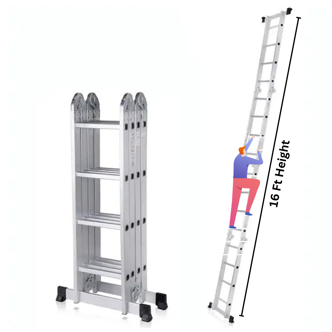 Multifunction 16ft Ladder, 4x4 ladder, Aluminum Ladder, Durable ...