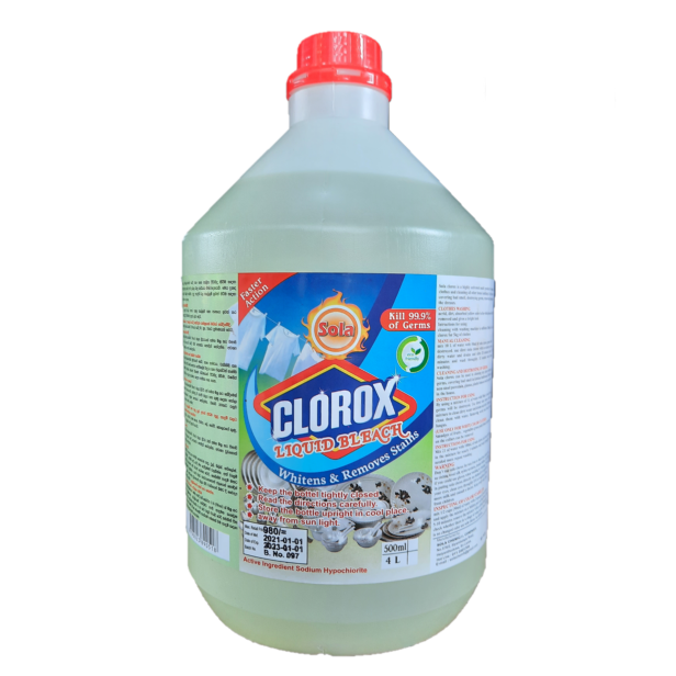 SOLA Clorex Liquid Bleach- 4L | Daraz.lk