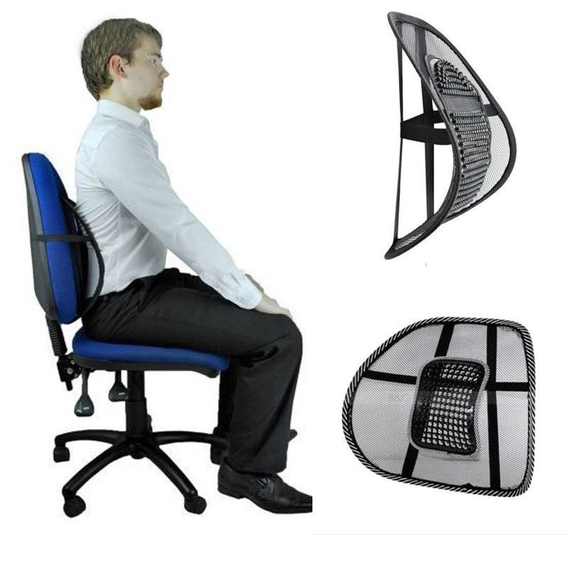 Mesh Lumbar Support, Mesh Back Support with Elastic Strap, Chair Back ...