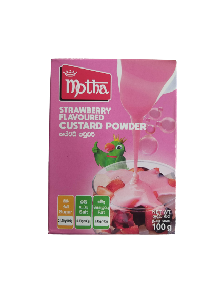 Motha Custard Powder Strawberry 100g | Daraz.lk
