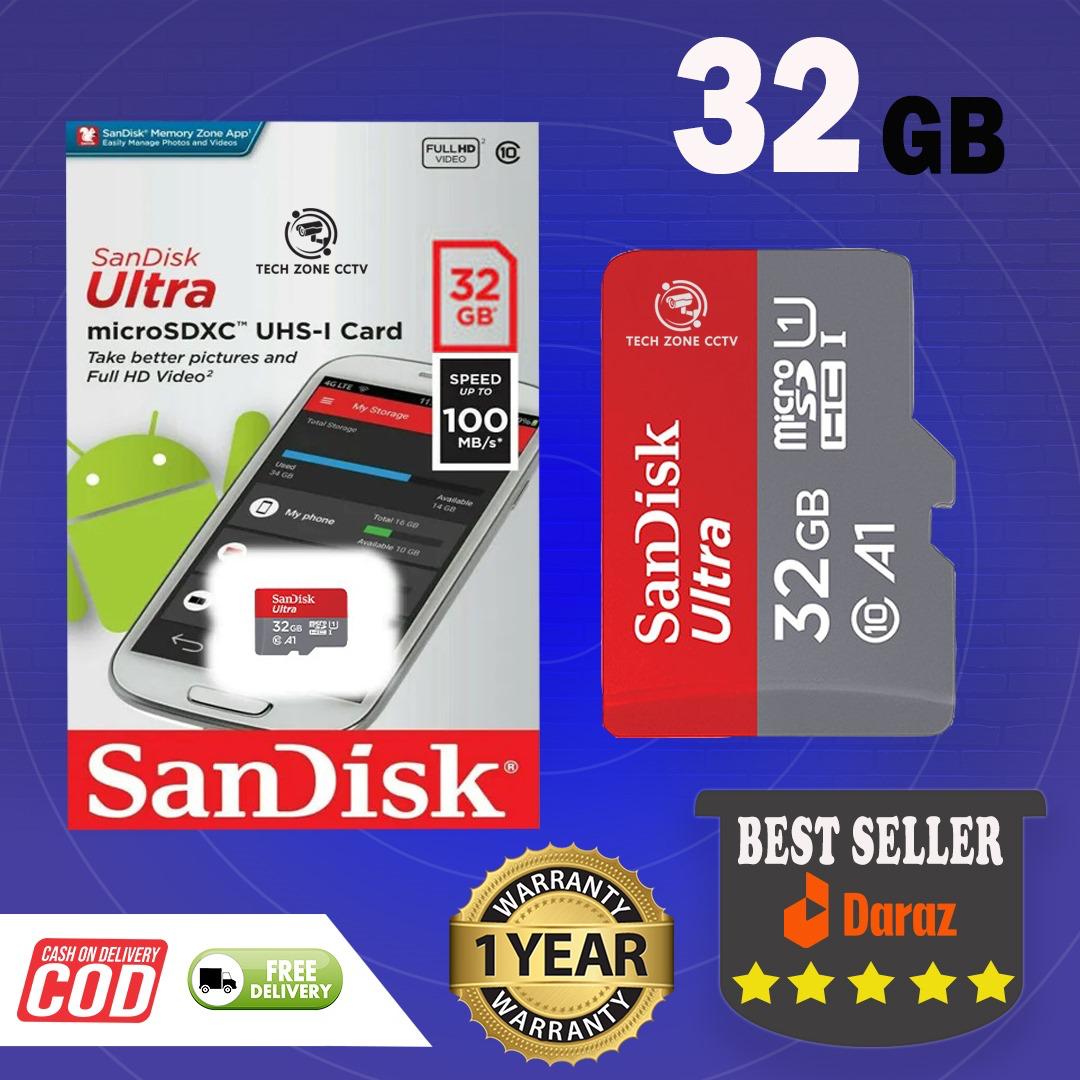 32GB SD CARD 100% San Disk Micro tf SD Card San Disk A1 Micro SD Card ...