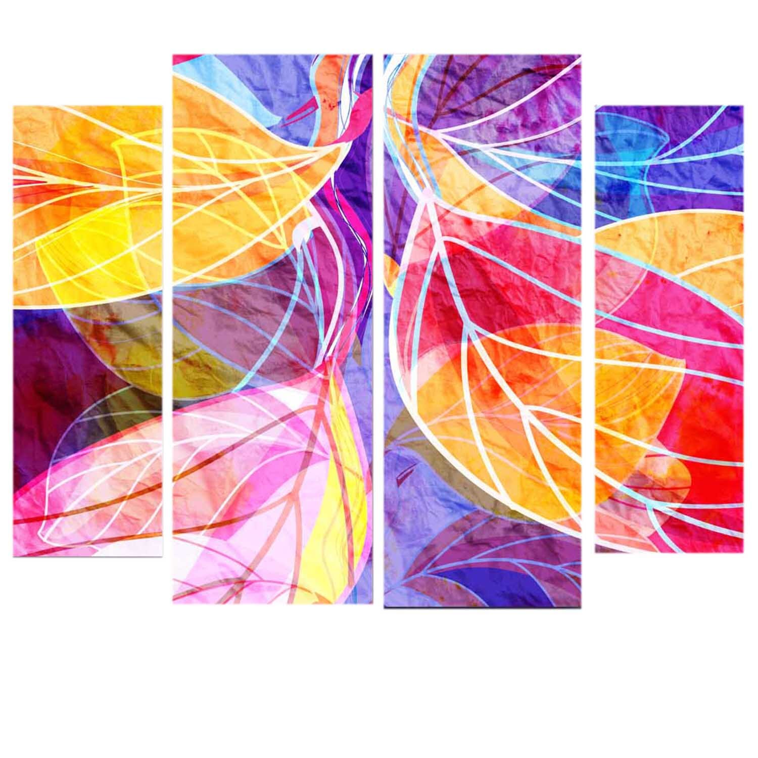 Five (5)Pieces Modern Hd Printed Home Decor Wall Art Picture Frame ...