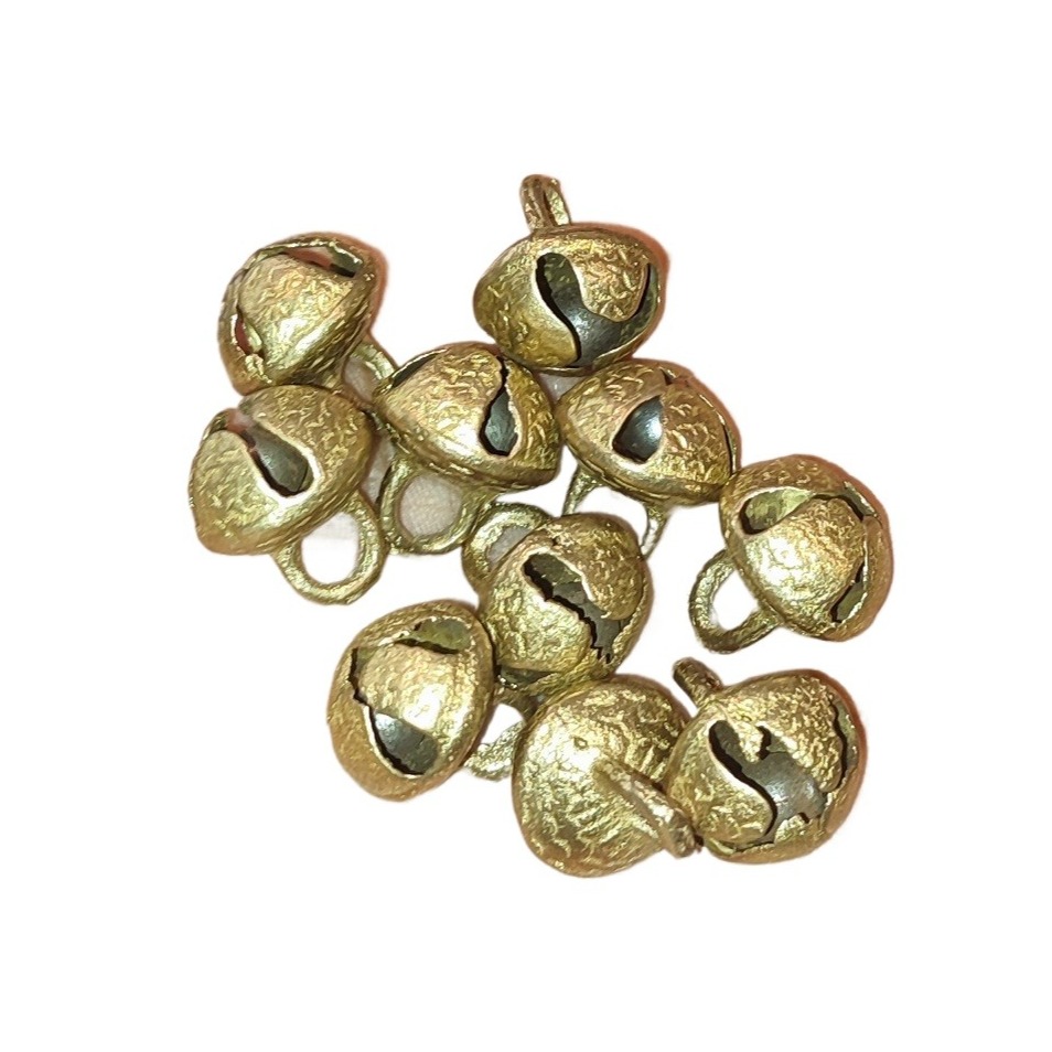 10 pcs Brass Gejji ගෙජ්ජි Hand made High quality large size good tone ...