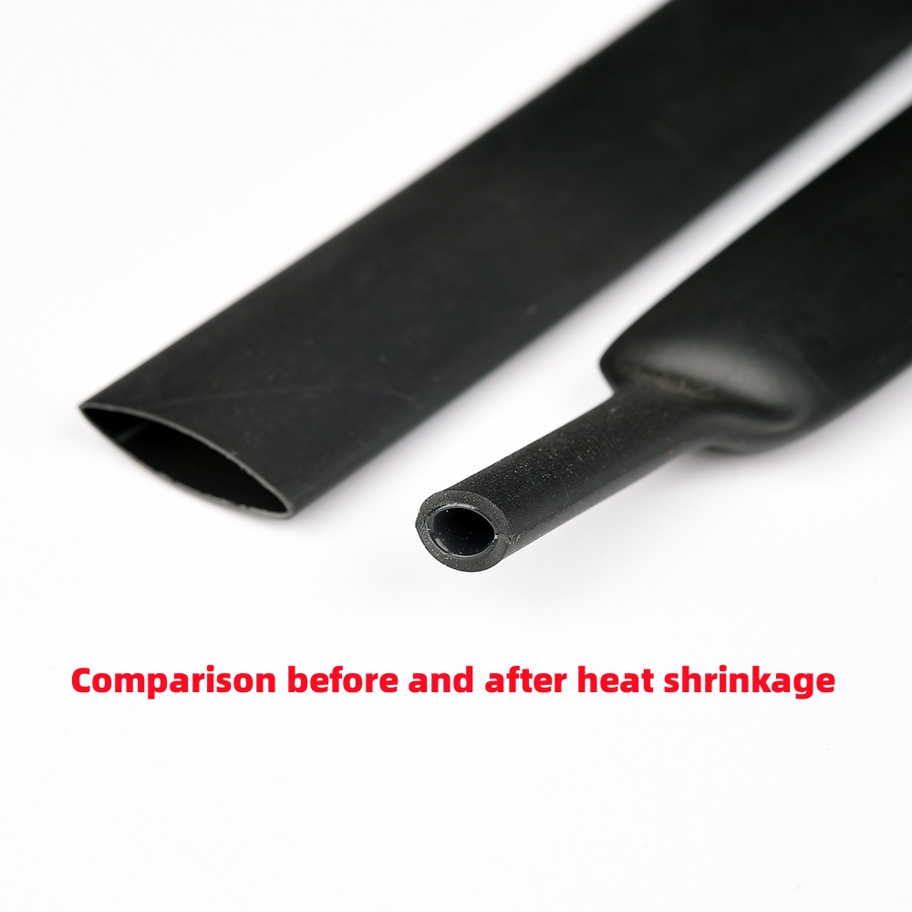 1Meter 4:1 Heat Shrink Tube With Glue Thermoretractile Heat Shrinkable Tubing Dual Wall Heat ...