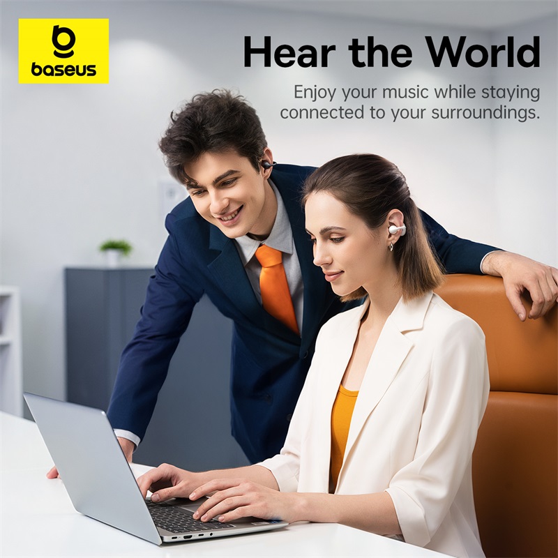 Baseus Bass BC1 Open-Ear Clip-On TWS Earbuds Earphones Lightweight ...