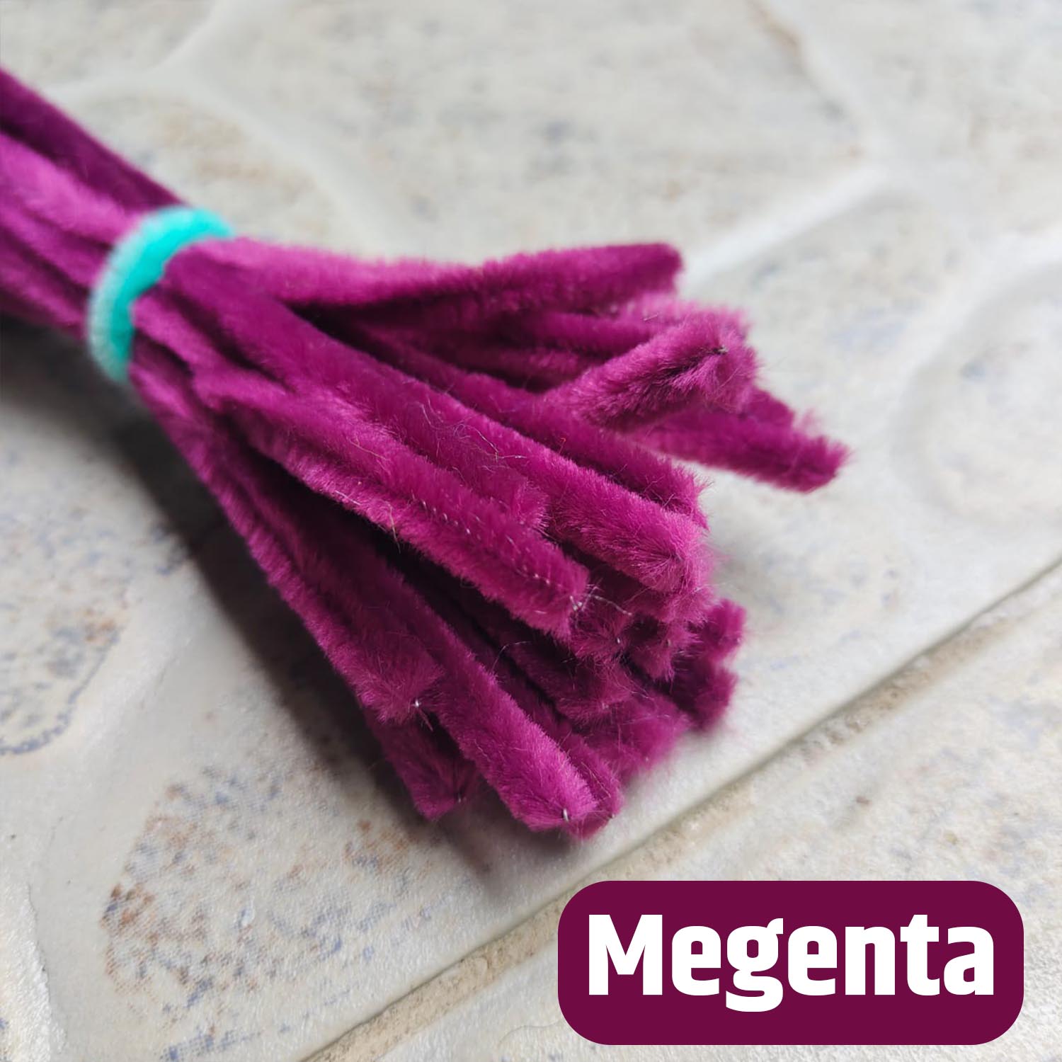 25pcs 30cm Pipe Cleaner Chenille Stems Twist Sticks Hand Craft Flower ...