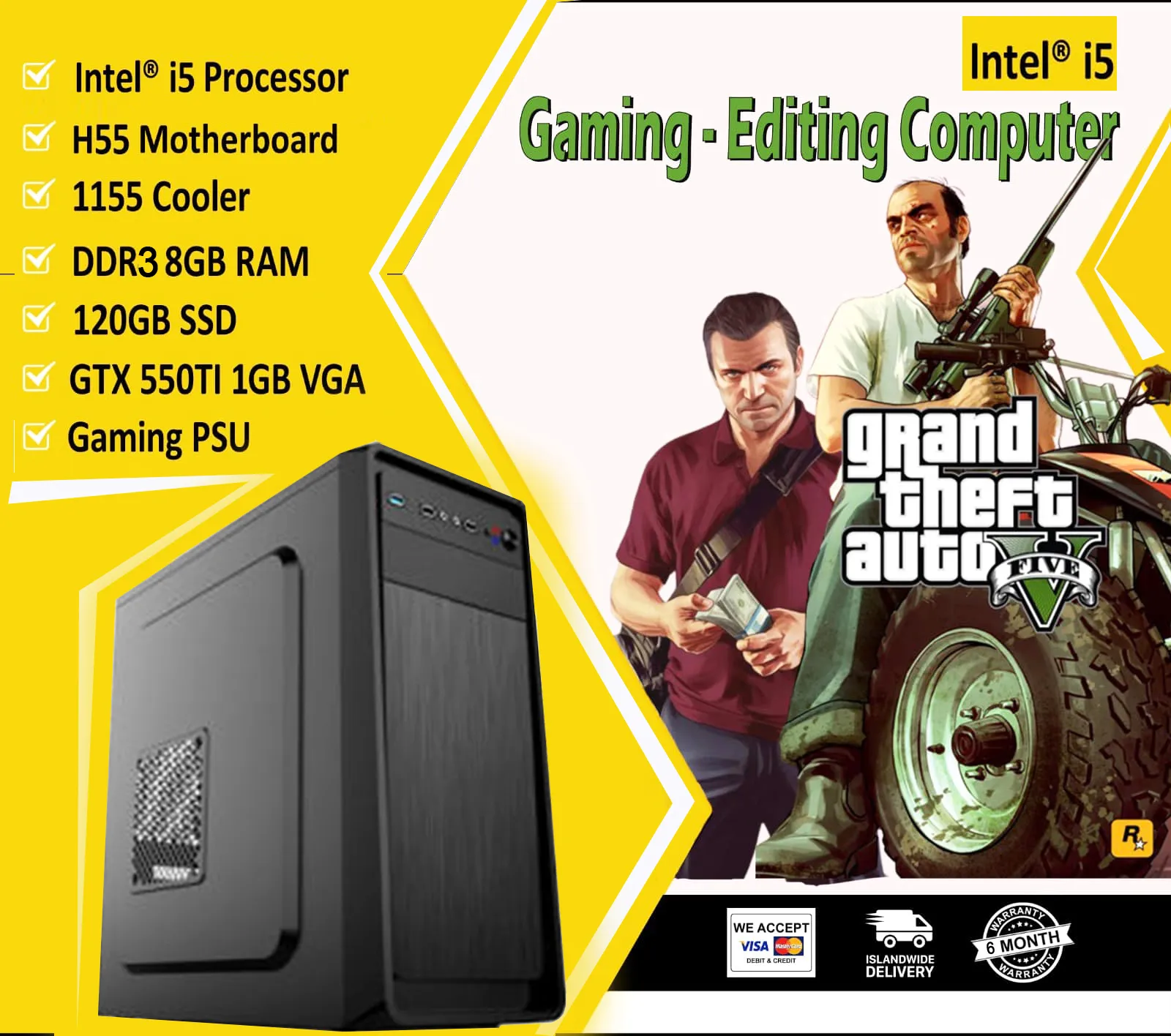 Core i5 H81 4th Gen Desktop computer 4GB / 8GB /16GB RAM 500GB | Daraz.lk