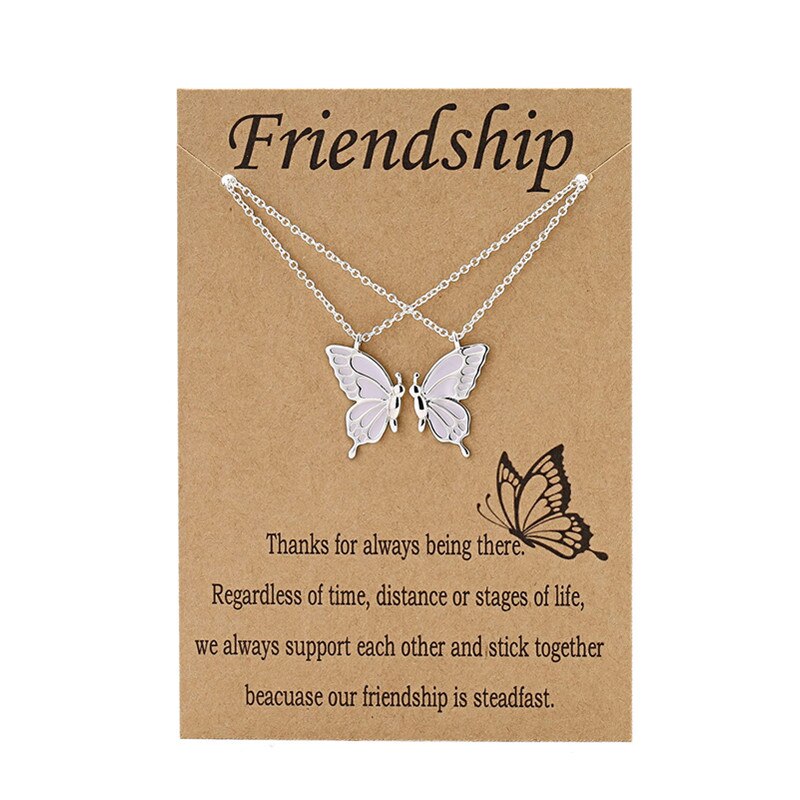 Best Friend Butterfly Necklace for Women Friendship Necklace Animal ...