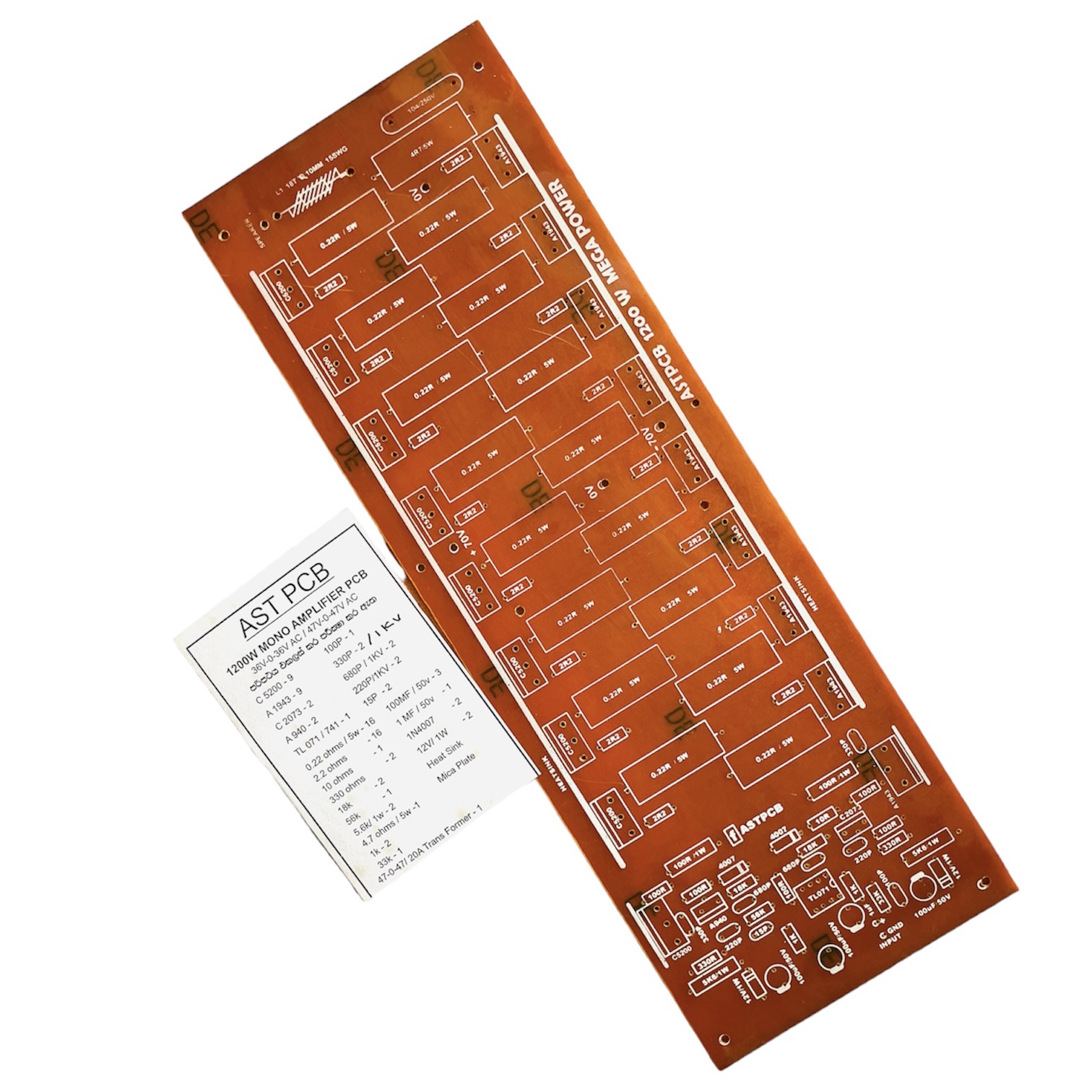 1200W MONO AMPLIFIER PCB AST PCB | Daraz.lk