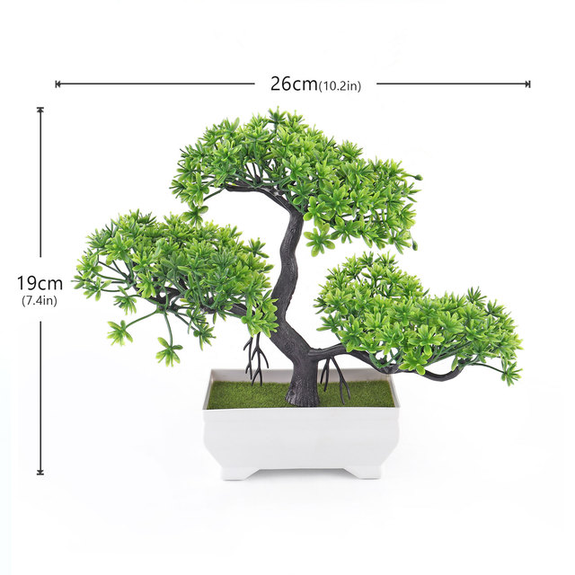 New Mini Artificial Bonsai Small Simulated Tree Pot Plants Flowers ...