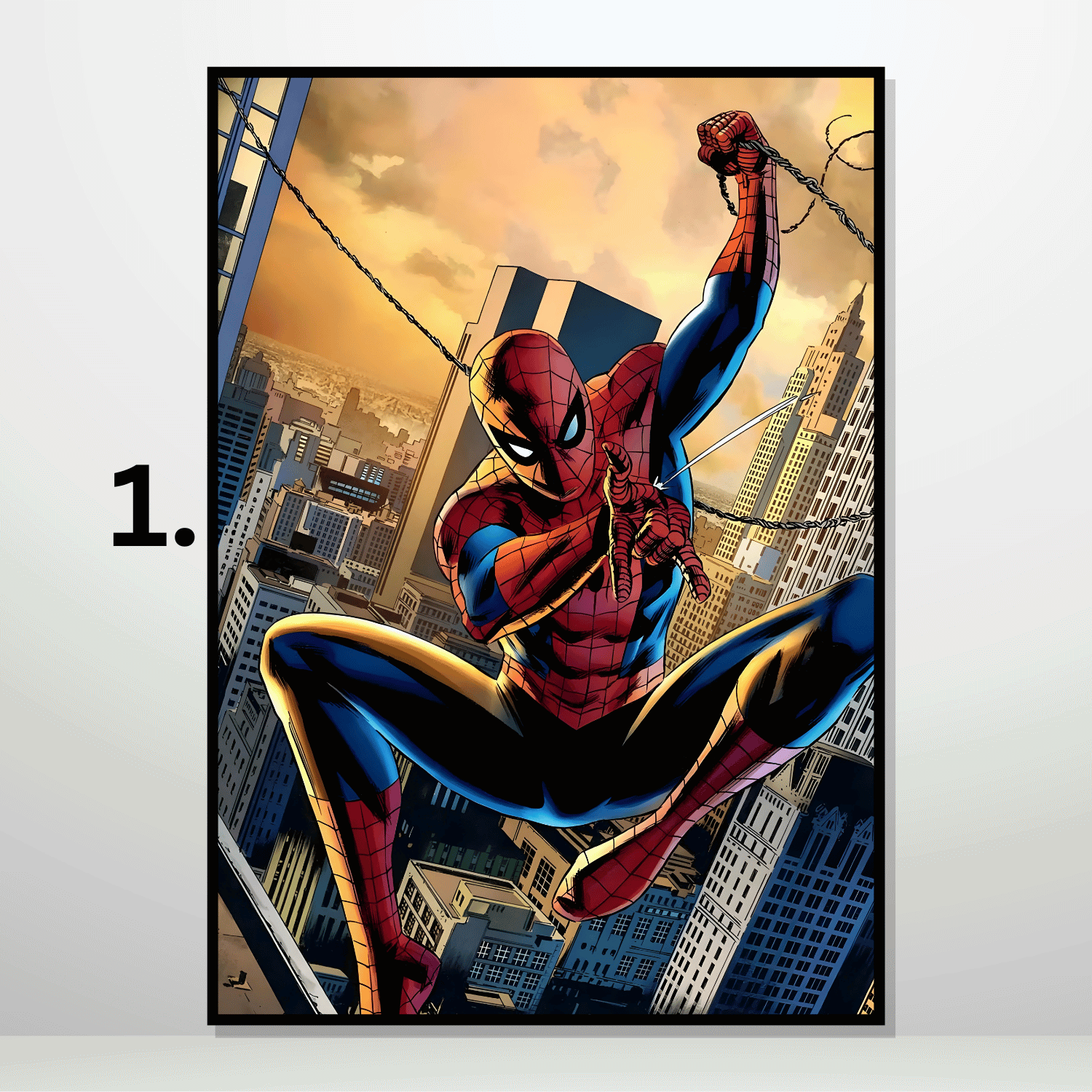 A3/A4 Size Framed Wall posters Avengers Superheros Thor Iron man Thanos Spiderman Wall posters ...
