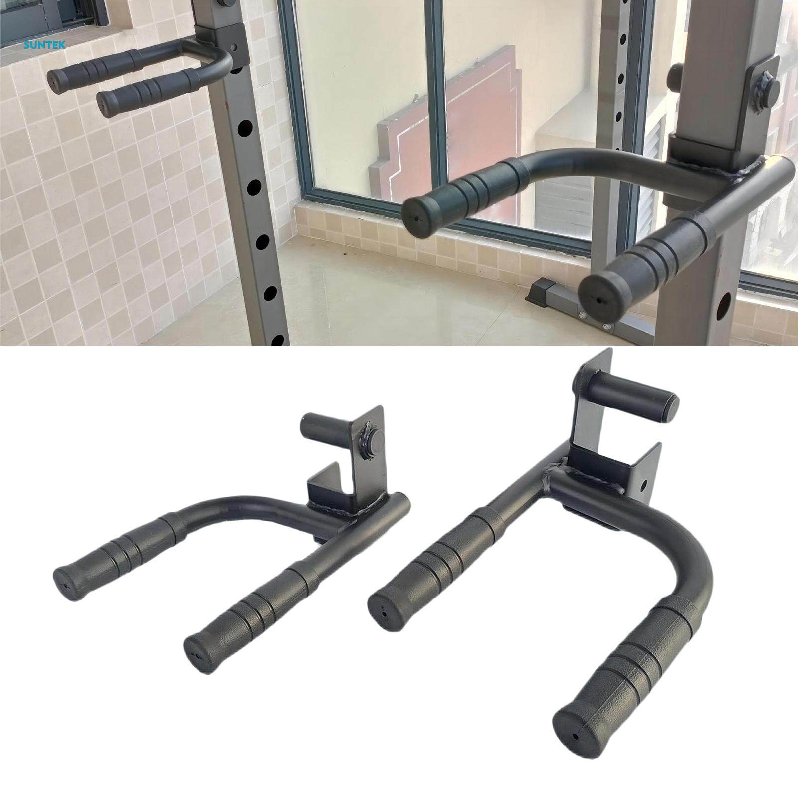 2Pcs Dip Bar Attachment Exercise for Squat & Power Racks Dip Grip ...