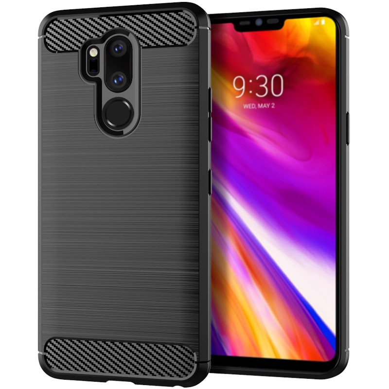 Shockproof Silicone Case for LG G7 Thinq G7 One Carbon Fiber Cases for ...