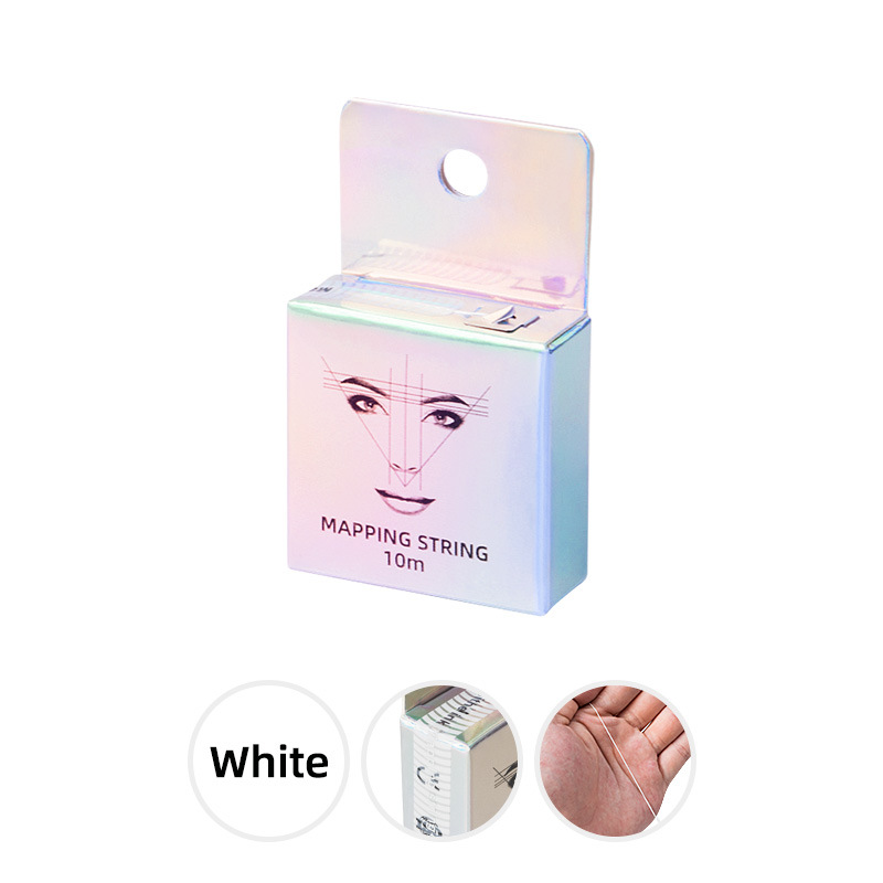 5 Colors Tattoo Thread Eyebrow Marker Thread Tattoo Brows Ruler ...