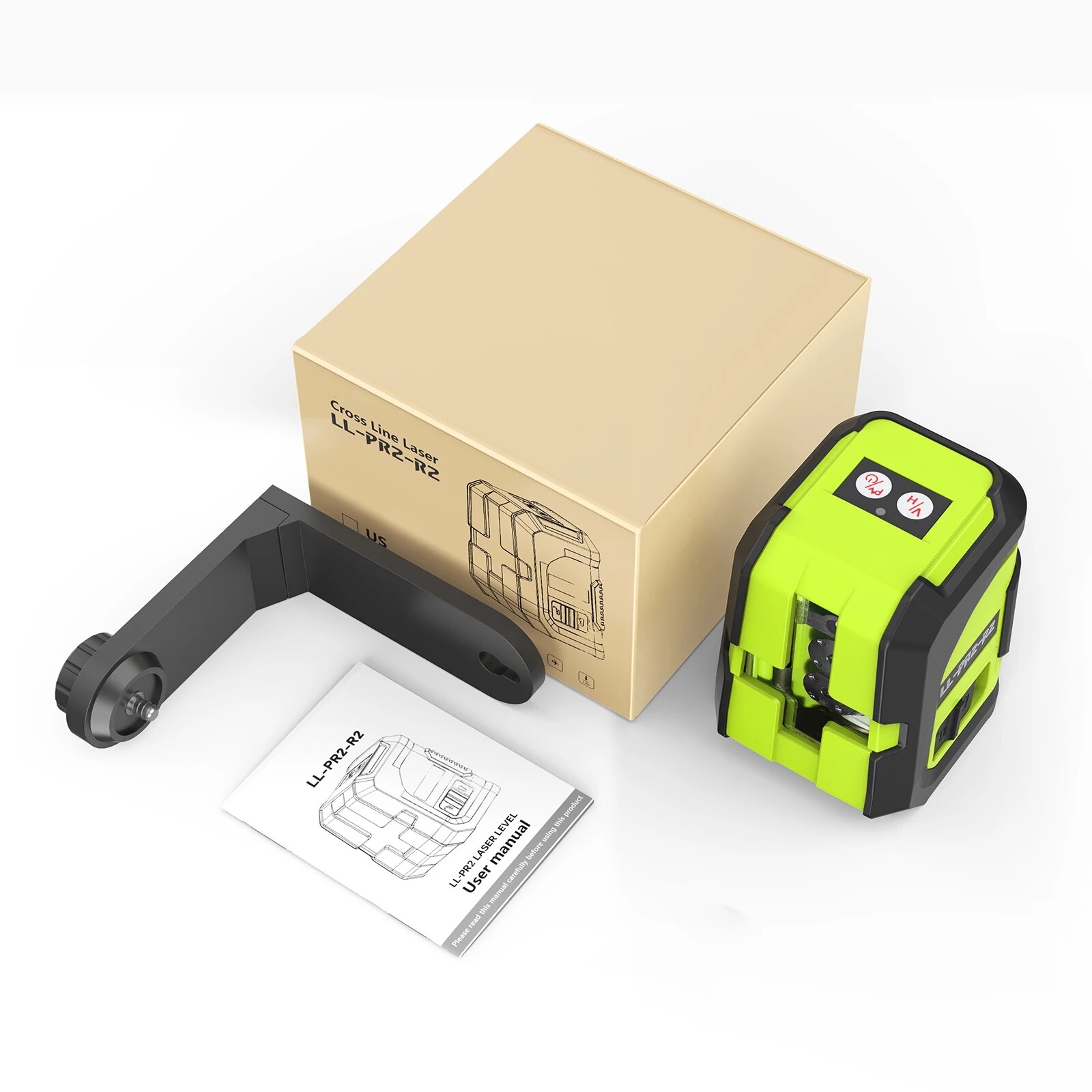 2 Lines Laser Level Self Levelling ( 3.5 degrees) Red Beam Laser ...