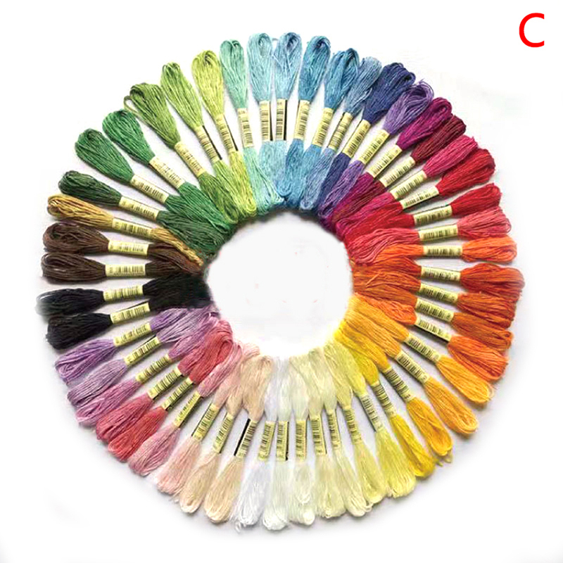 24/100/50 Cross Stitch Cotton Embroidery Thread Floss Sewing Skeins ...