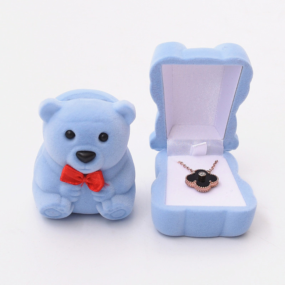 Wedding Ring Box Earrings Holder Ring Case Necklace Box Gift Box Bow ...