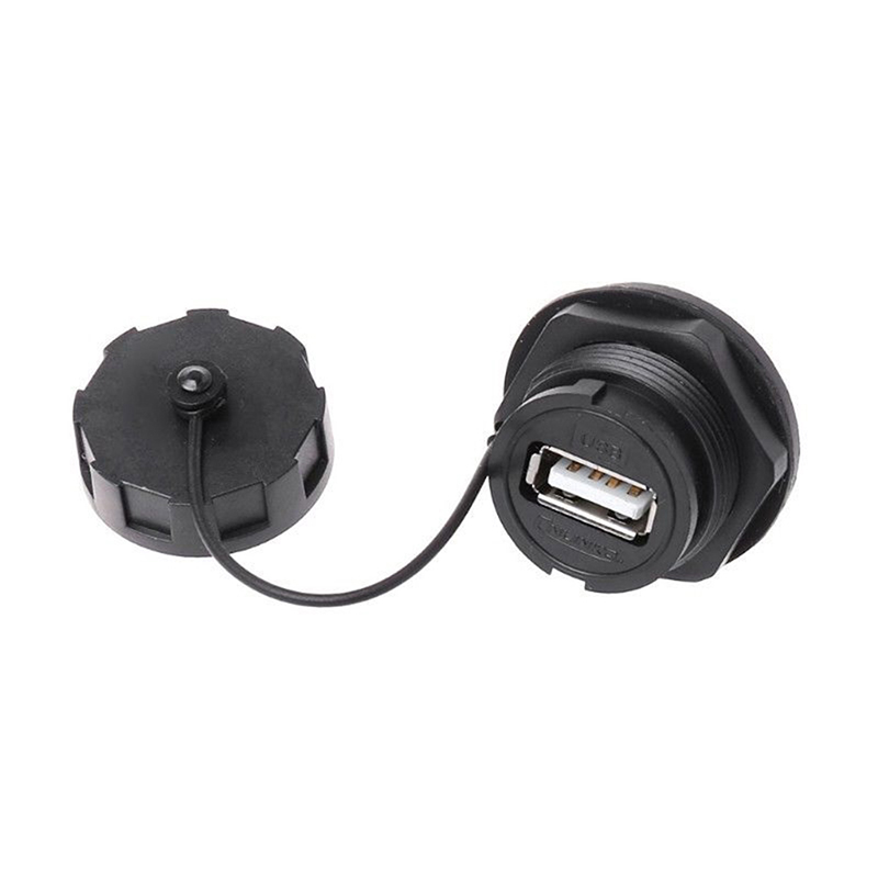 USB Female Socket Plug Panel Mount Adapter USB 3.0 Waterproof Connector ...