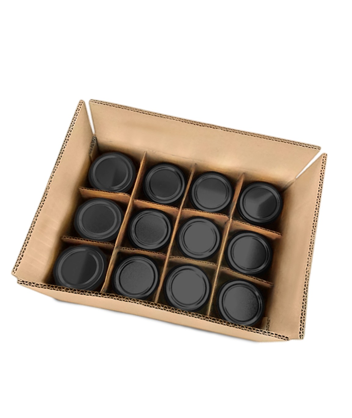 Glass Jar 250g TT Jar 12 JARS for Spices, Tea, Coffee, Sugar, Powder ...