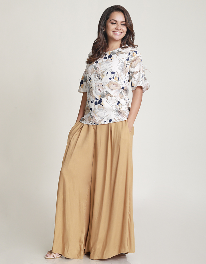 Spring & Summer Round Neck Printed Top | Daraz.lk