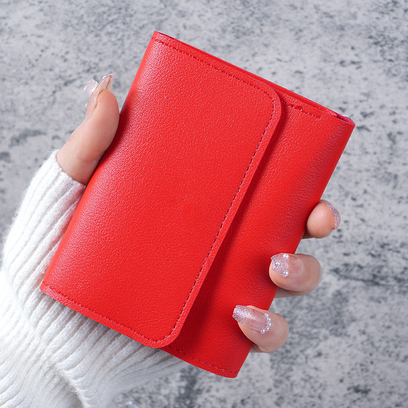 Female Minimalist Short Purses New Cute Wallets For Women Small Hasp ...