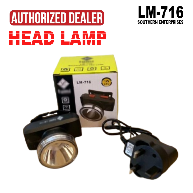 1W Rechargeable Head Mounted LED Torch Lamp | Daraz.lk