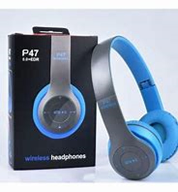 P47 Headset Bluetooth Wireless Earphones with Mic ,Foldable Gaming ...