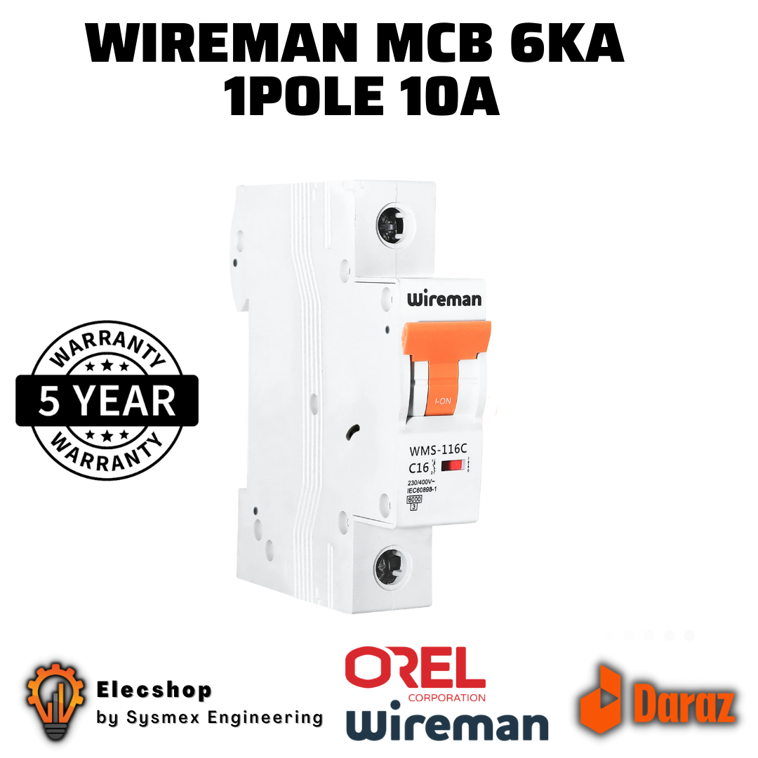 Trip switch 6A/10A/16A MCB Breakers Wireman | Orange Brand | Wireman ...