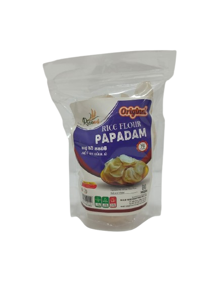 RICEமල් RICE FLOUR ORIGINAL PAPADAM - 70GR | Daraz.lk