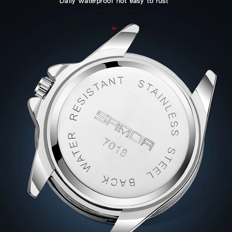 SANDA Brand Fashion Business Luxury Waterproof Quartz Men's Watch ...