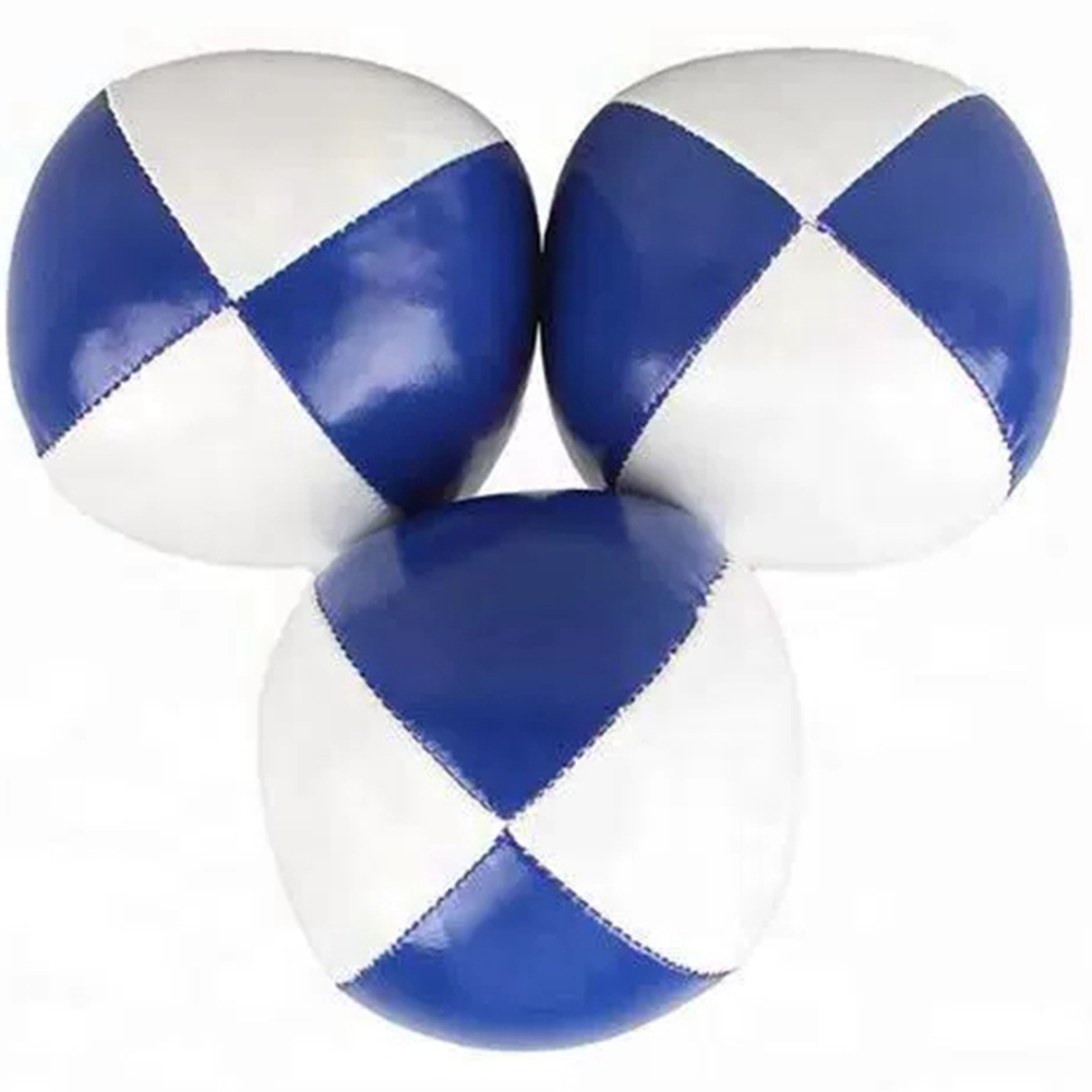 3Pcs Mini Juggling Ball PU Juggling Ball for Beginners Blue and White ...