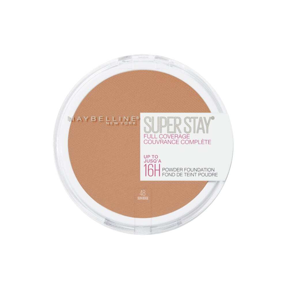 Maybelline SuperStay Full Coverage Powder Foundation 48 Sun Beige ...