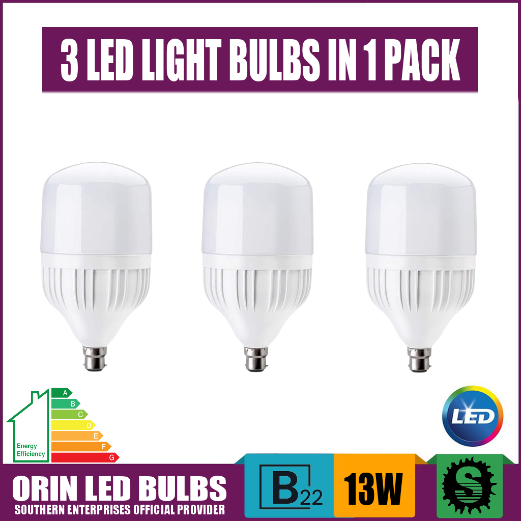 13w Led Light Bulbs 3 In 1 Pack | Daraz.lk