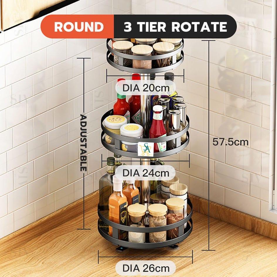3 Tier Rotating Rack | Daraz.lk