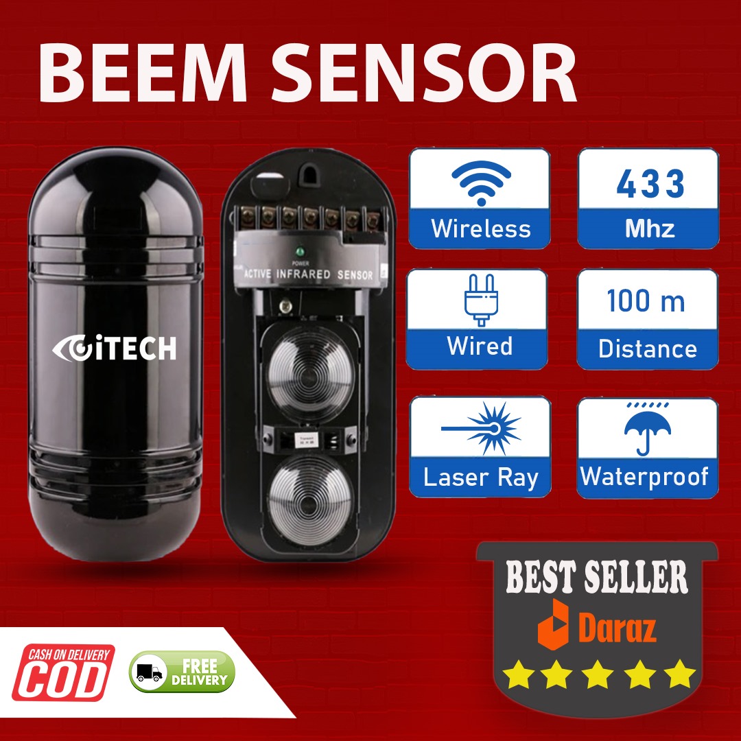 ITECH 100M Alarm Tamper Alarm Output for Park Gate Burglar Alarm System ...